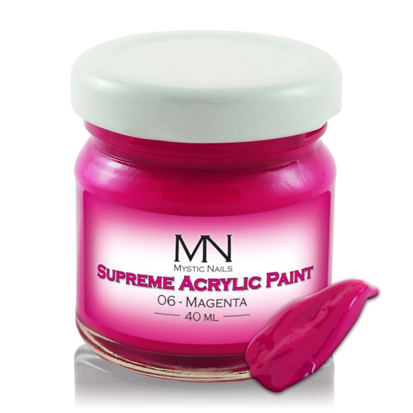 Supreme Acrylic Paint - 06 Magenta - 40ml - Supreme Acrylic Paints ...